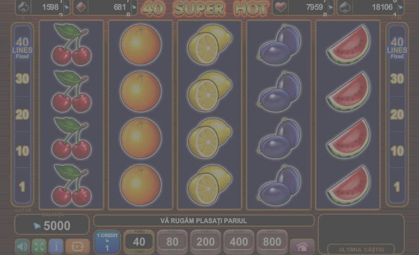 40 Super Hot Gratis | Sloturi Clasice ca la Aparate