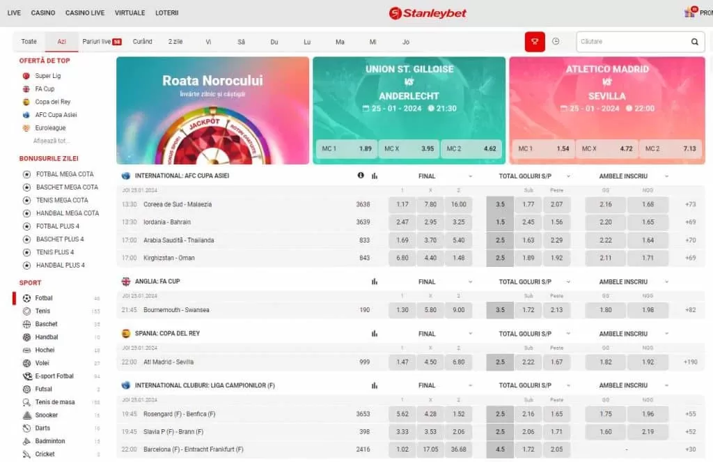 Promoții Sport Stanleybet 2025 - Master Prono Stanley