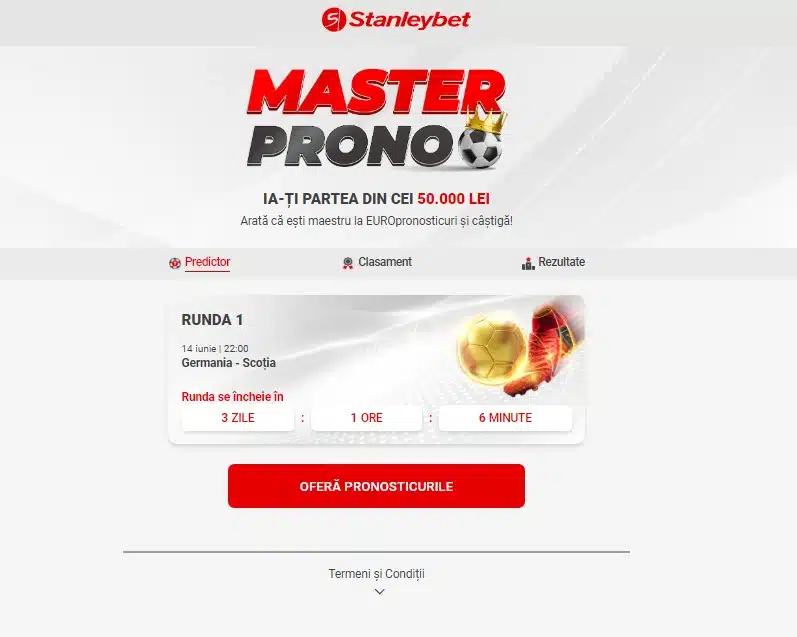 Promoții Sport Stanleybet 2025 - Master Prono Stanley